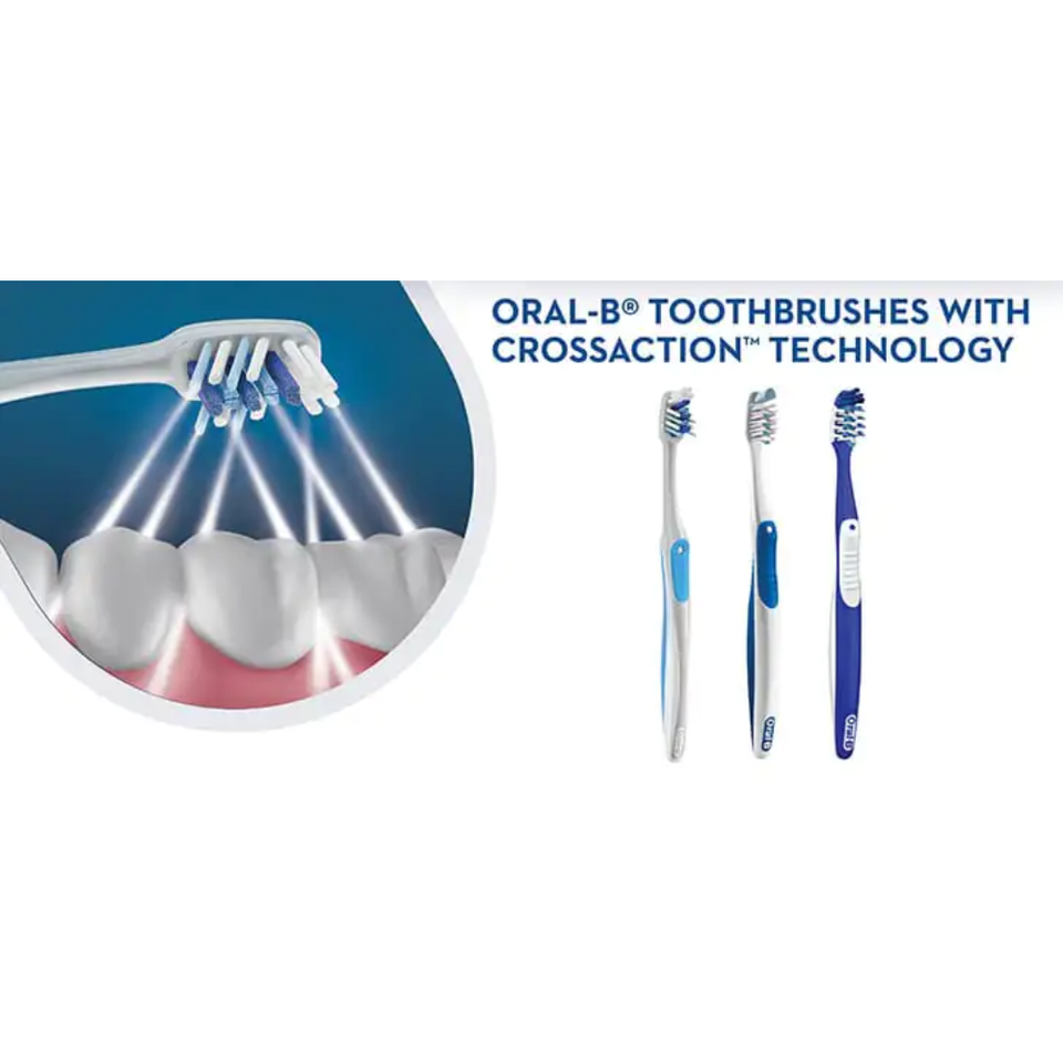 6-PACK!! Oral-B CrossAction Compact Head Manual Toothbrush, 23 Soft ...