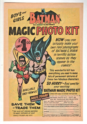 DC Batman Magic Photo Kit Offer Comic Book Promotional Advertisement Ad ...