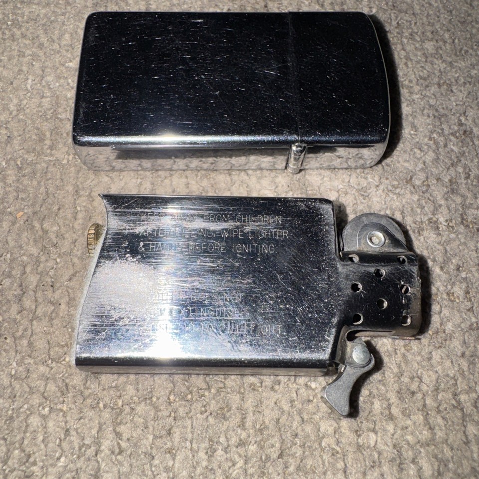 Lot Of 3 Plus SEALED FLINTS! TWO Vintage Zippo Lighters + 1 EAGLE ...