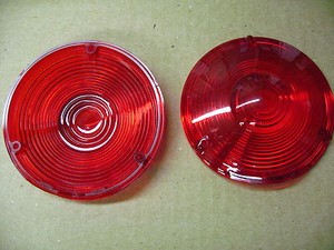 36 New Grote style 4" Round Lens Covers Red 3 hole ( F-6 ) | eBay
