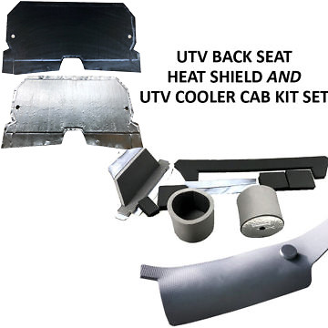 RZR UTV Behind The Seat Heat Shield/UTV Cooler Cab Kit 2014 UP 4 SEATER ...
