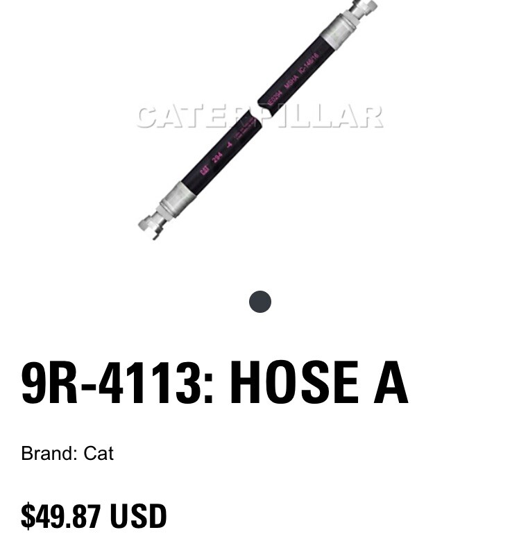 Caterpillar Oem Hose 9R-4113. Cat Nos Hose Assembly 9r4113. | eBay