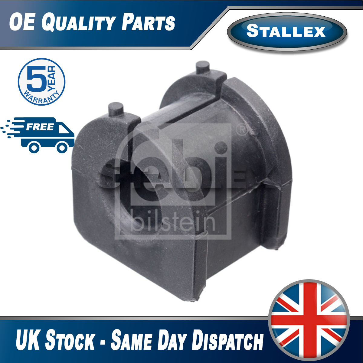 Fits Mitsubishi ASX Outlander Lancer Anti Roll Bar Bush Rear Stallex ...
