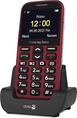 Doro Primo 366 Seniorenhandy Red Kinder Handy ohne Vertrag Sim-Lock ...