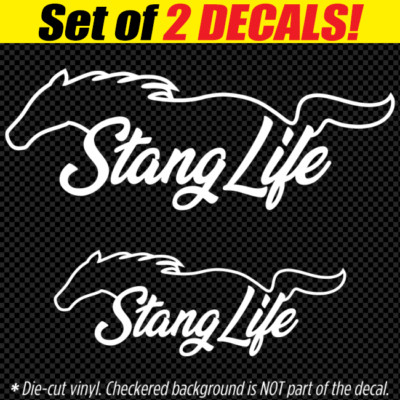 STANG LIFE Mustang GT 5.0 Badge Cobra Shelby Racing 6-Speed Decal ...