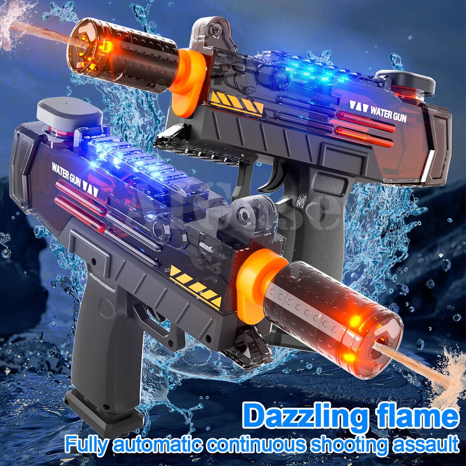 Electric Water Guns for Adults & Kids Uzi Water Squirt Gun Toys w ...