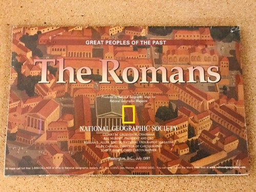 National Geographic July 1997 Map Great Peoples of Past The Romans ...
