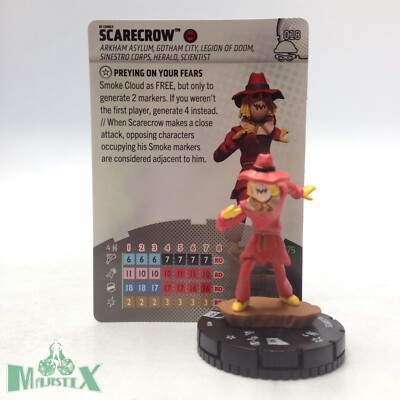 Heroclix DC Notorious set Scarecrow #018 Common figure w/card! | eBay