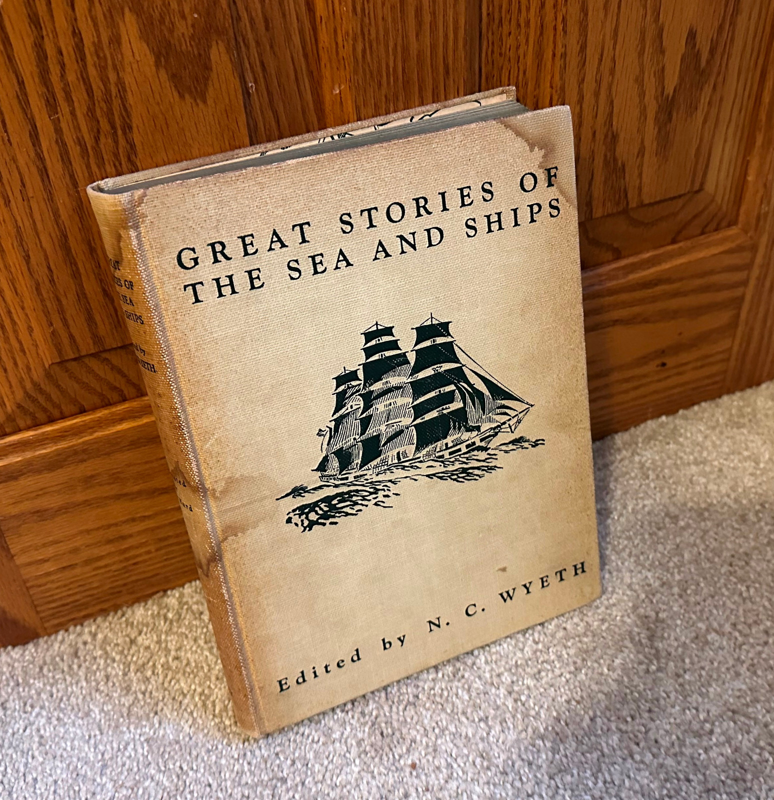 Great Stories of The Sea and Ships 1940 Vintage Hardcover Book N.C ...