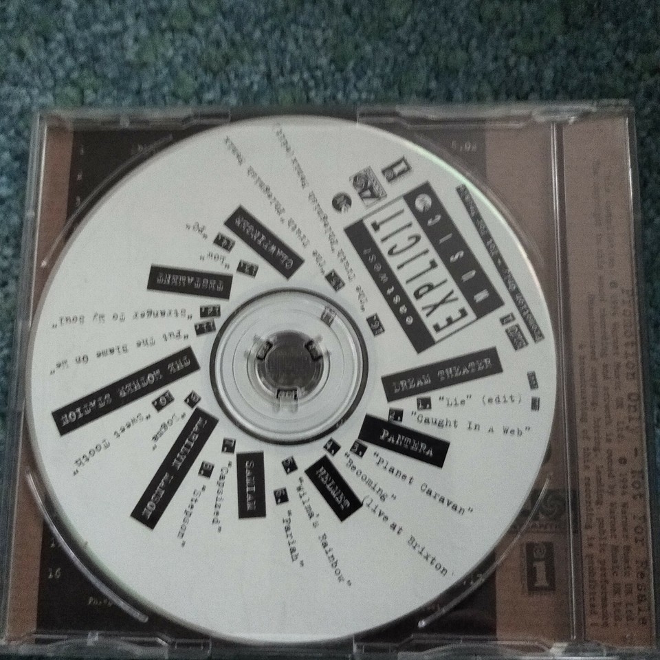 EastWest Explicit Music I compilation 1994(dream theater, pantera ...