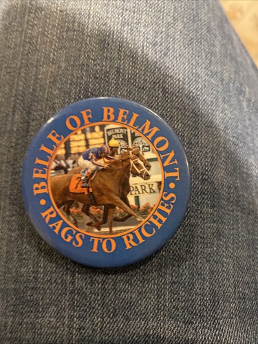Belle Of Belmont Rags To Riches Button Pin 2007 | eBay