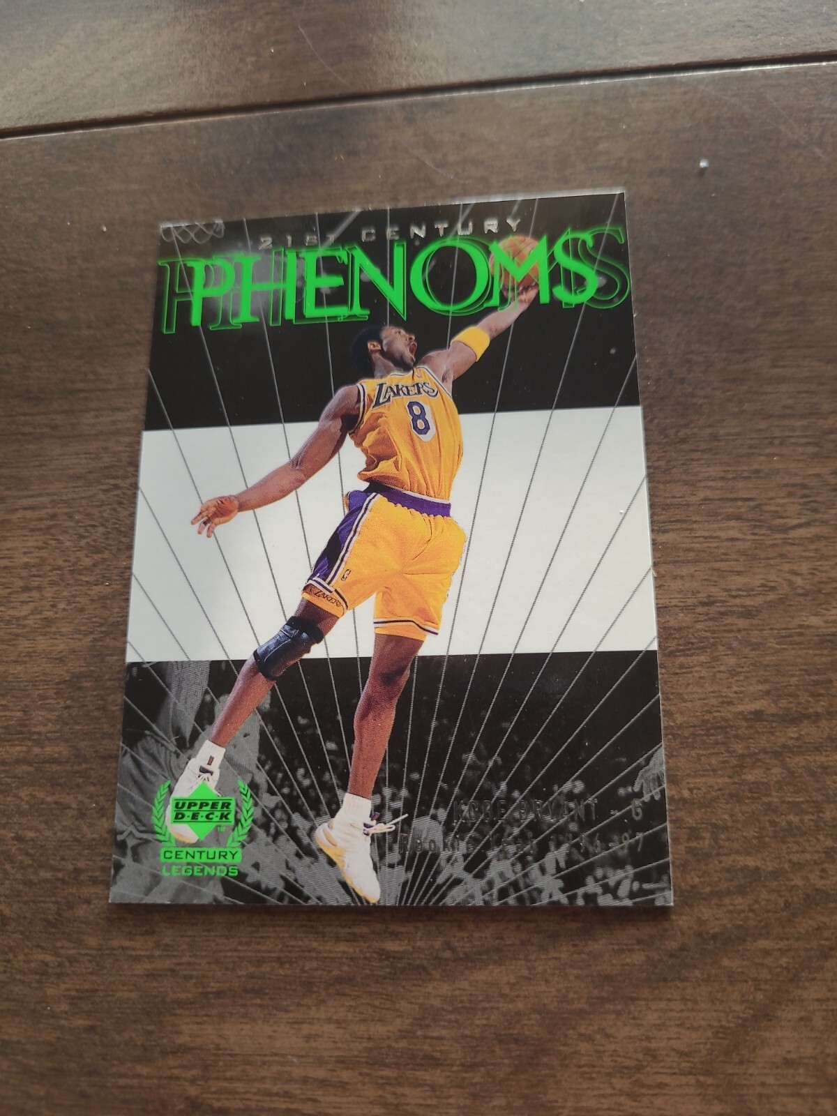 Nice 1999 00 Upper Deck Century Legends Kobe Bryant 21st Century ...