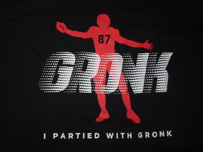 ROB GRONKOWSKI "I Partied With GRONK" NEW ENGLAND PATRIOTS (XL) T-Shirt ...