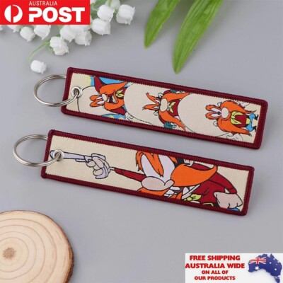 Cartoon Looney Tunes Yosemite Sam Keychain Keyring Double Sided ...