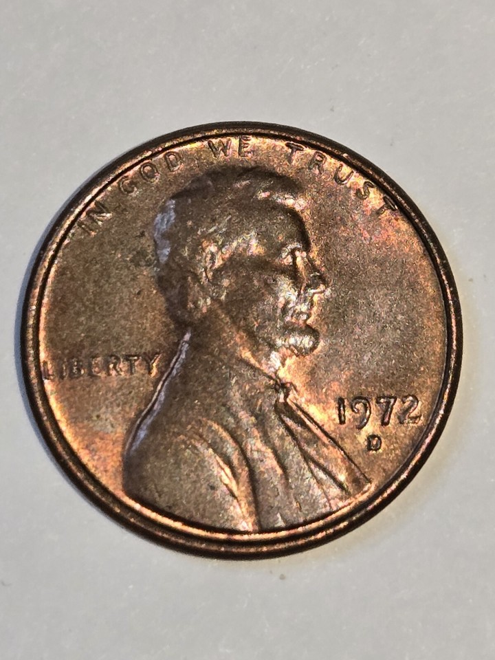 1972-D LINCOLN Penny with Struck Through Grease Error | eBay