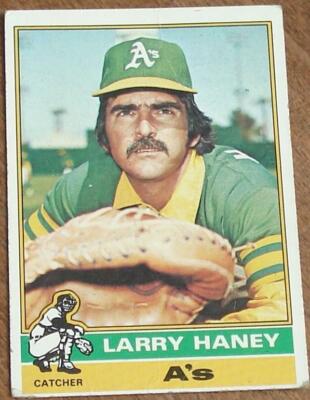 Larry Haney, Athletics, 1976 #446 Topps Baseball Card, GOOD COND - NICE ...
