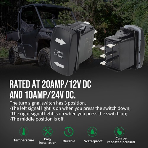 ATV UTV Led Turn Signal Kit Street Legal Horn w/ USB Charger Ranger RZR ...