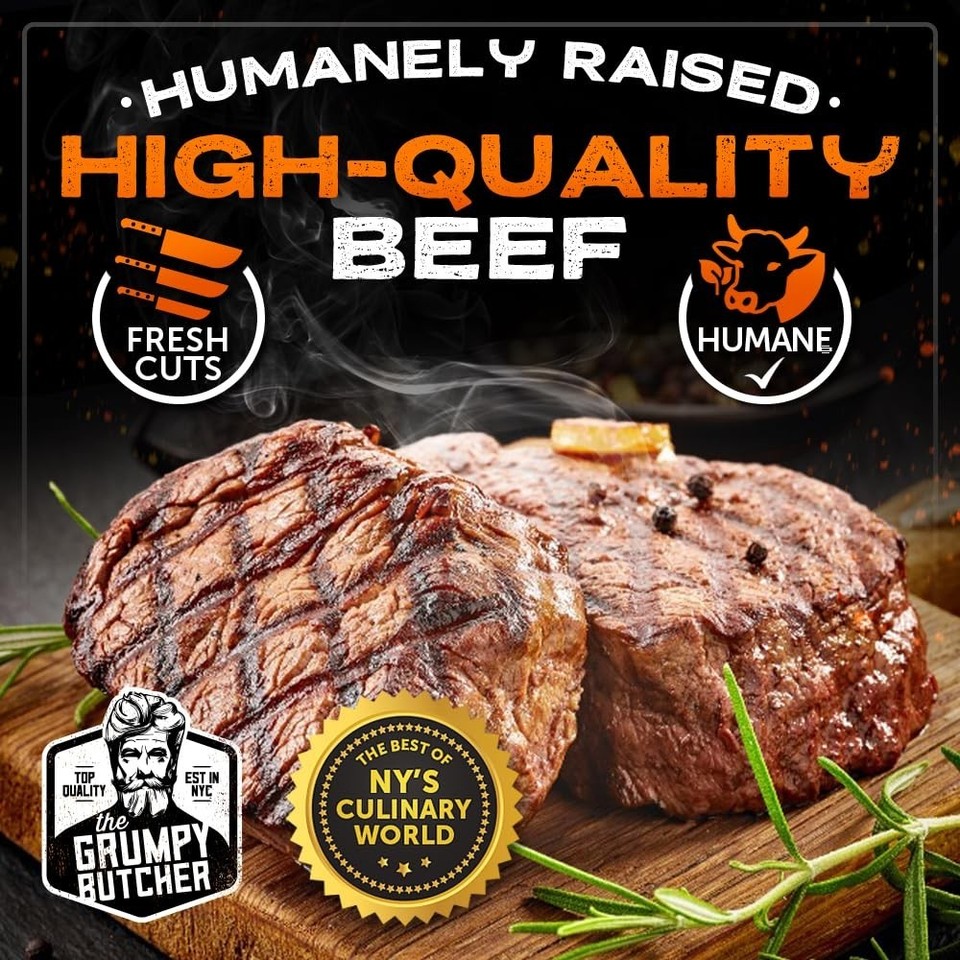 16 pack (14 oz each Prime Steakhouse Quality Rib Eye Steak Meat Beef ...