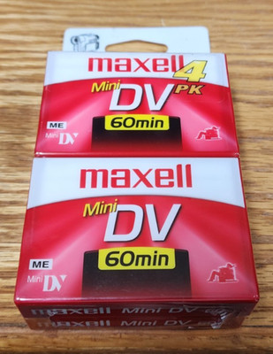 Maxell Mini DV 60 min Digital Video Cassette - Pack of 4 - Brand New ...