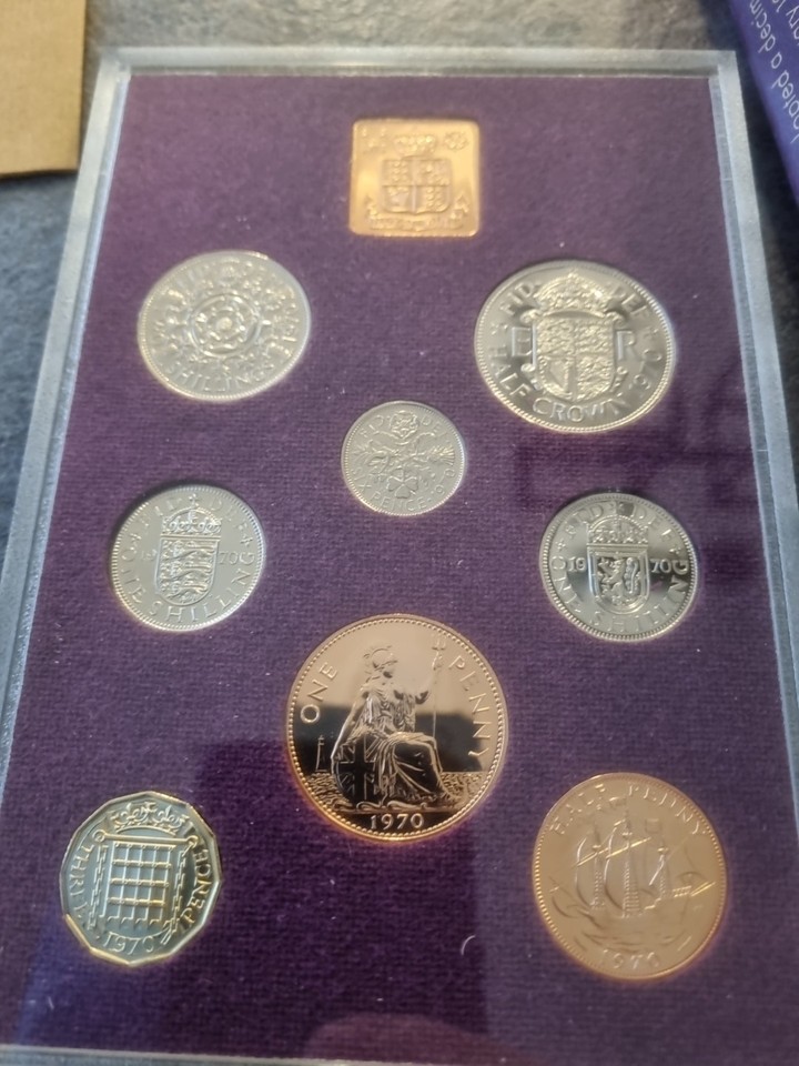 1x 1970 Royal Mint Coinage of Great Britain Northern Ireland Proof Set ...