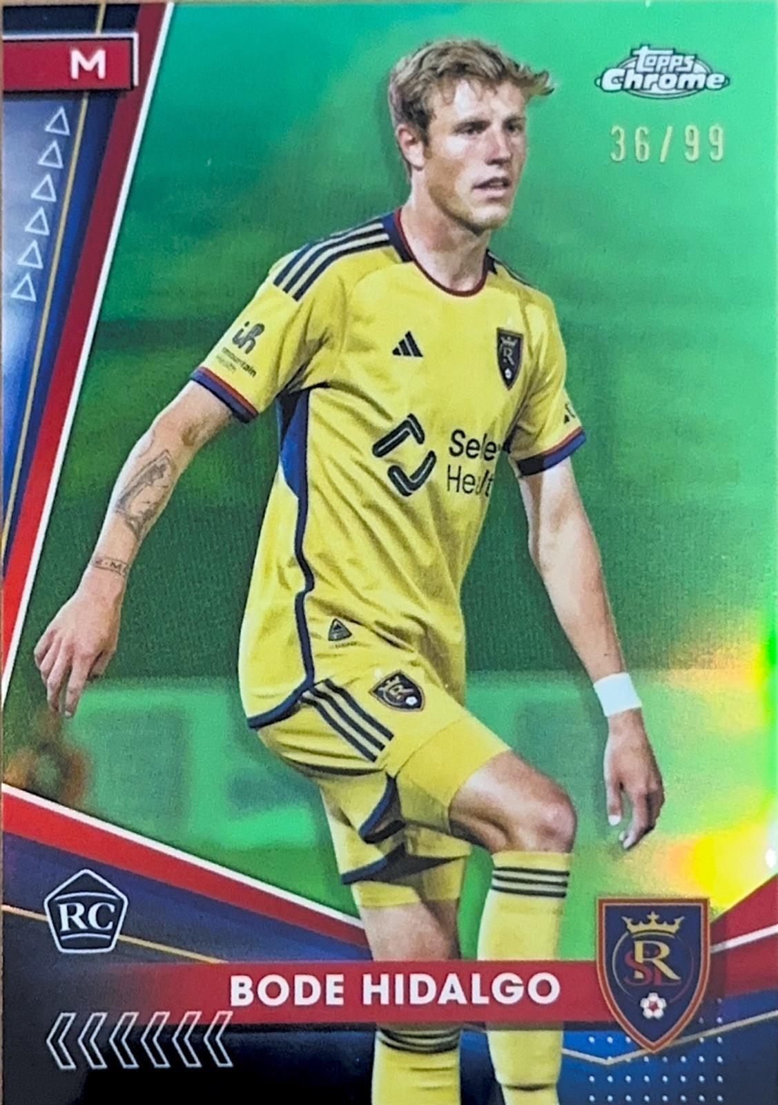 2024 Topps Chrome Mls - Bode Hidalgo #179 Neon Green Refractor /99 (RC ...