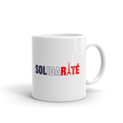Solidarite Paris Support Solidarity Peace Symbol Cup Gift Coffee Tea ...