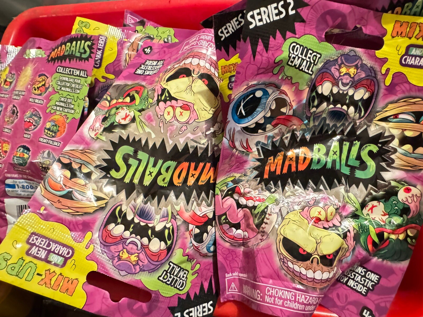 Lot of 4 MadBalls Blind Bags Mystery Minis Series 2 Mad Balls NEW | eBay