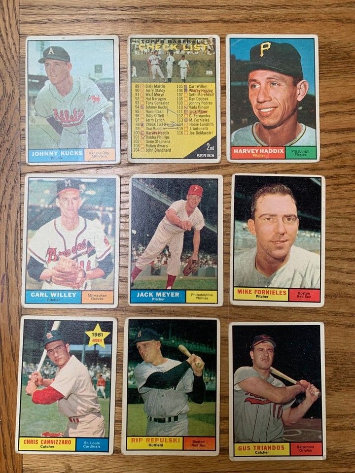 1961 Topps Baseball Complete your Set VG to Poor | eBay