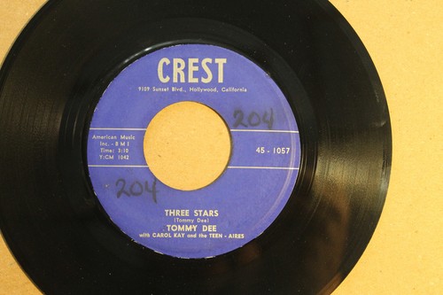 TOMMY DEE & THE TEEN-AIRES---THREE STARS (1959) | eBay