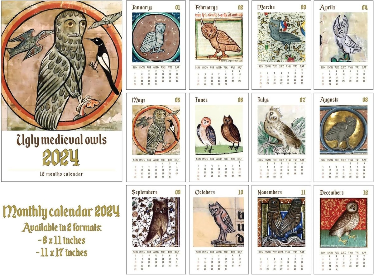 February Owl Calendar