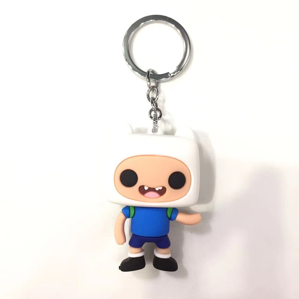 Adventure Time Cake Jake BMO FINN 3D Silicone Keychain Key Chain Ring ...