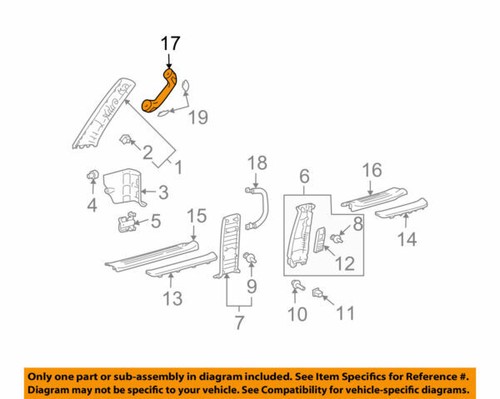 74603-44020-A1 Toyota Grip sub-assy, assist 7460344020A1, New Genuine ...