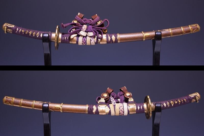 Japan Antique Child tachi sword Dragon 五三桐紋 koshirae katana yoroi ...