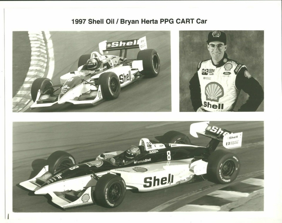 2 Photos, 1997 Miller Lite, Bobby Rahal, Shell Oil, Bryan Herta, PPG ...