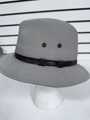 Stetson Men's 7 1/4 Khaki Gable All Weather Water Repellent Safari Hat ...