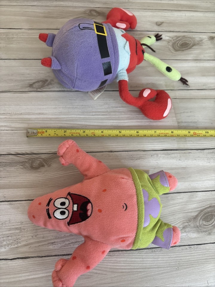 Ty Beanie SpongeBob SquarePants Patrick Star Mr Krabs Gary The Snail ...