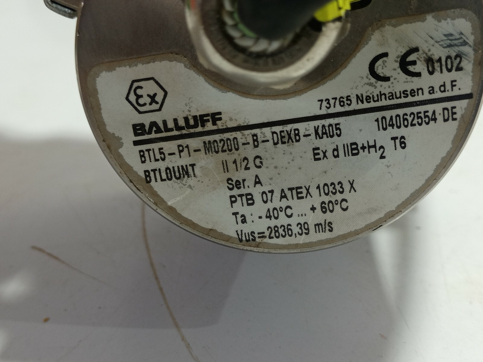 Balluff Btl5-p1-m0200-b-dexb-ka05 MicroPulse Transducer Btl0unt Ser a ...