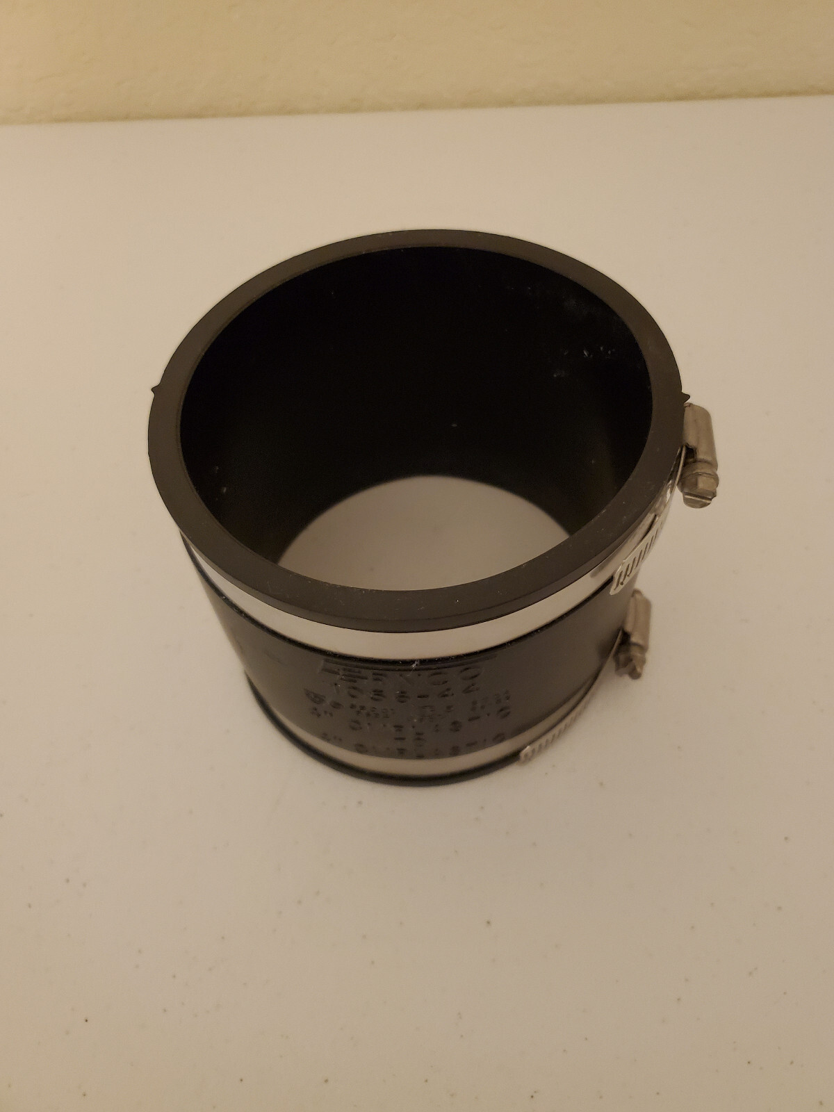 Fernco 1056-44 4in Clamped Plastic Plumbing Quick Pipe Flex Coupling ...