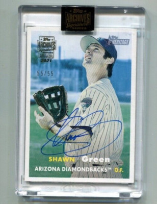 2021 Topps Archives Signature - SHAWN GREEN - Autograph - DIAMONDBACKS ...