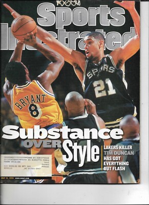 SPORTS ILLUSTRATED MAGAZINE---MAY 31 1999---TIM DUNCAN-KOBE BRYANT ...