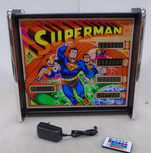 Superman Pinball Head LED Display light box | eBay