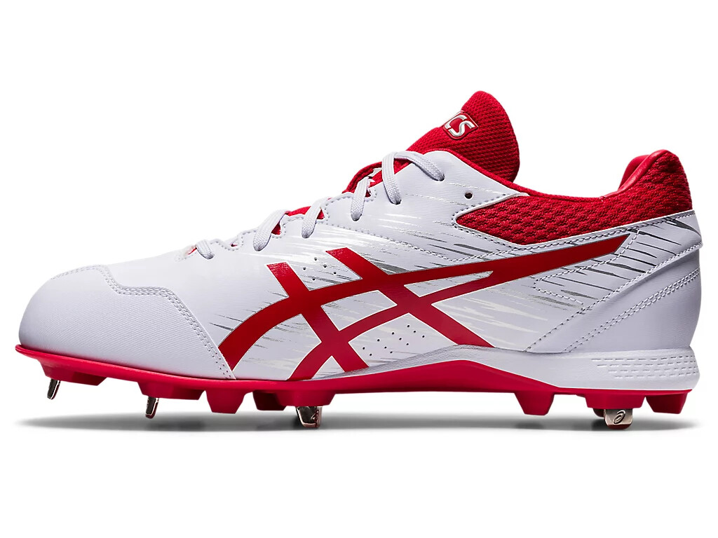ASICS NEOREVIVE 4 1123A022 101 White Red Baseball Cleats | eBay
