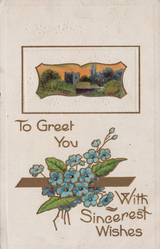 To Greet You With Sincerest Wishes Flowers Posted Dividedback Vintage ...