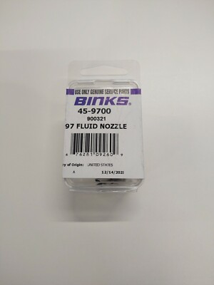 Binks 97 Fluid Nozzle - 45-9700 | eBay