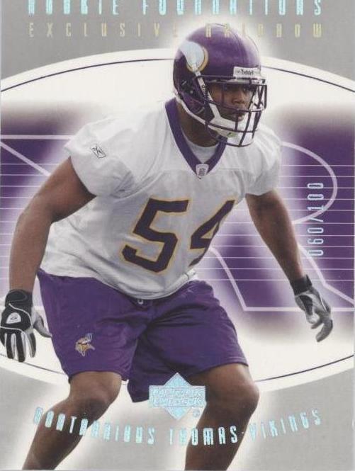 2004 Upper Deck Foundations - Rookie Foundations Dontarrious Thomas ...