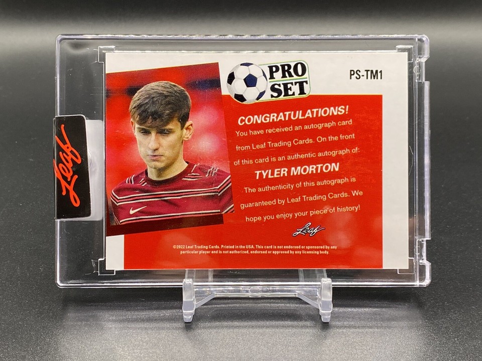 2022 Leaf Pro Set TYLER MORTAN Autograph AUTO - Liverpool - ENGLAND ...