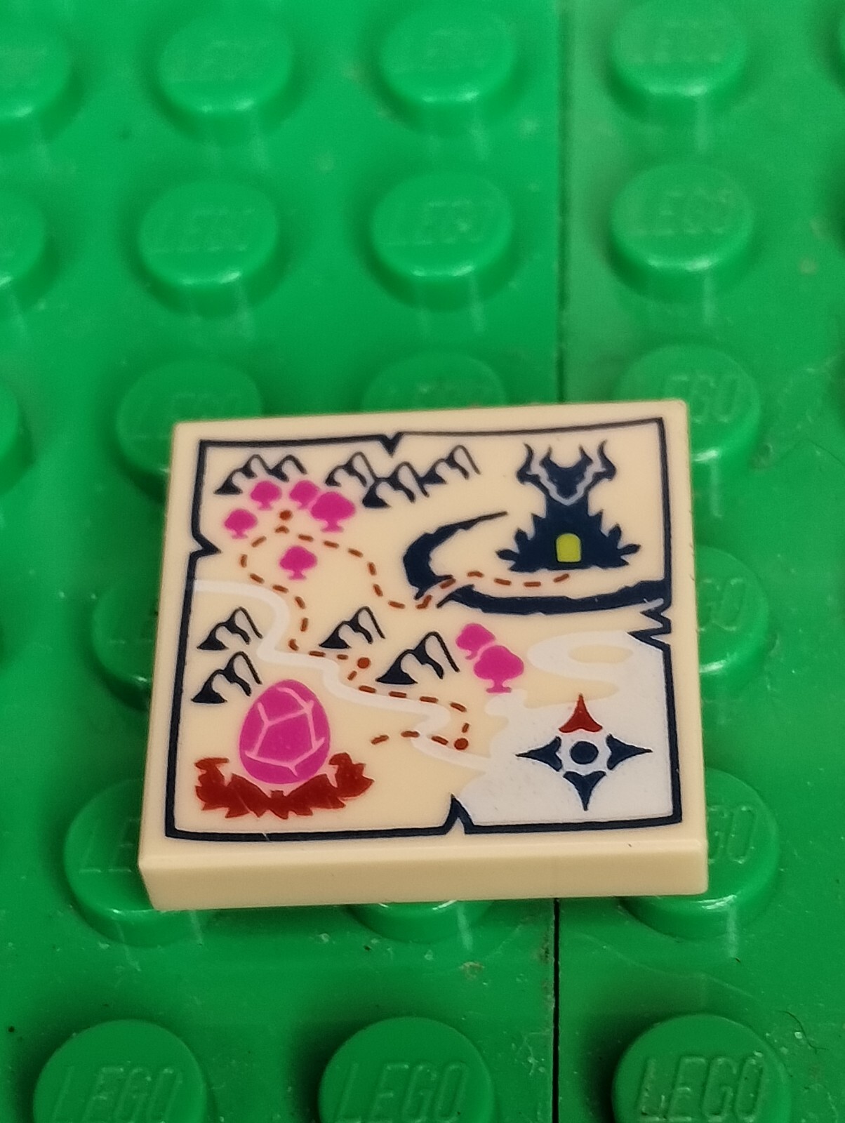 Lego Elves accessory - treasure map 2X2 brick-combined shipping (LGEL1 ...