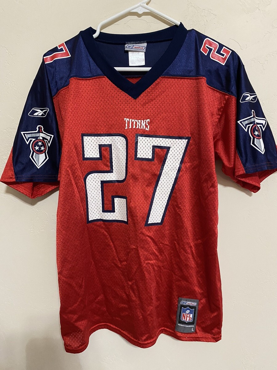 Vintage Eddie George #27 Tennessee Titans RED ALTERNATE Vintage Eddie George #27 Tennessee Titans RED ALTERNATE