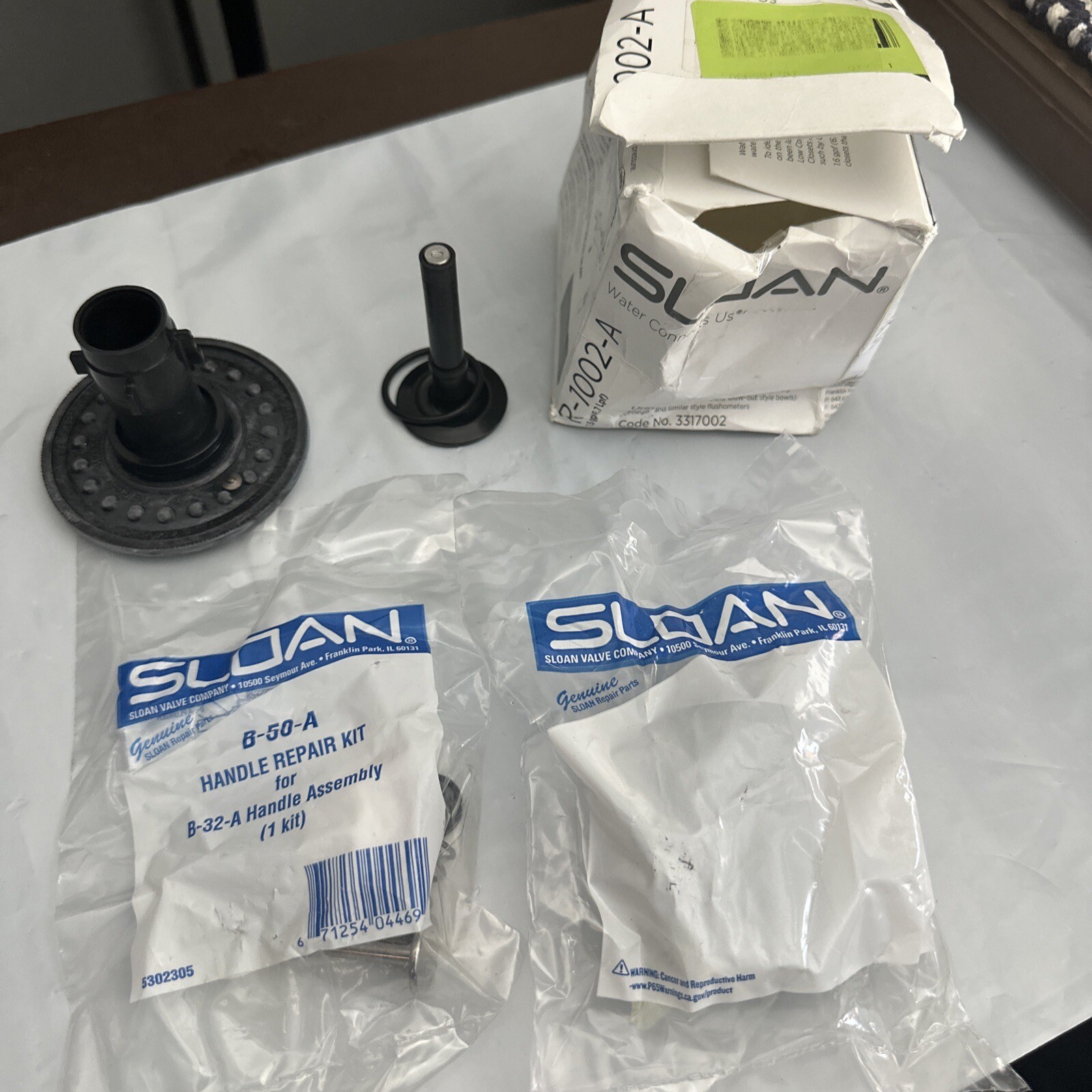 Sloan 3301049 Urinal Flushometer Rebuild Kit (R1002A) for sale online ...