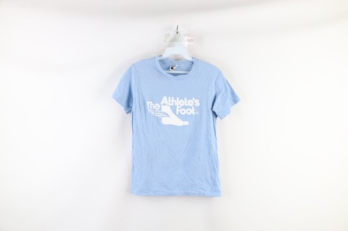 Vintage 80s Streetwear Womens Small Distressed Running Athletes Foot T ...